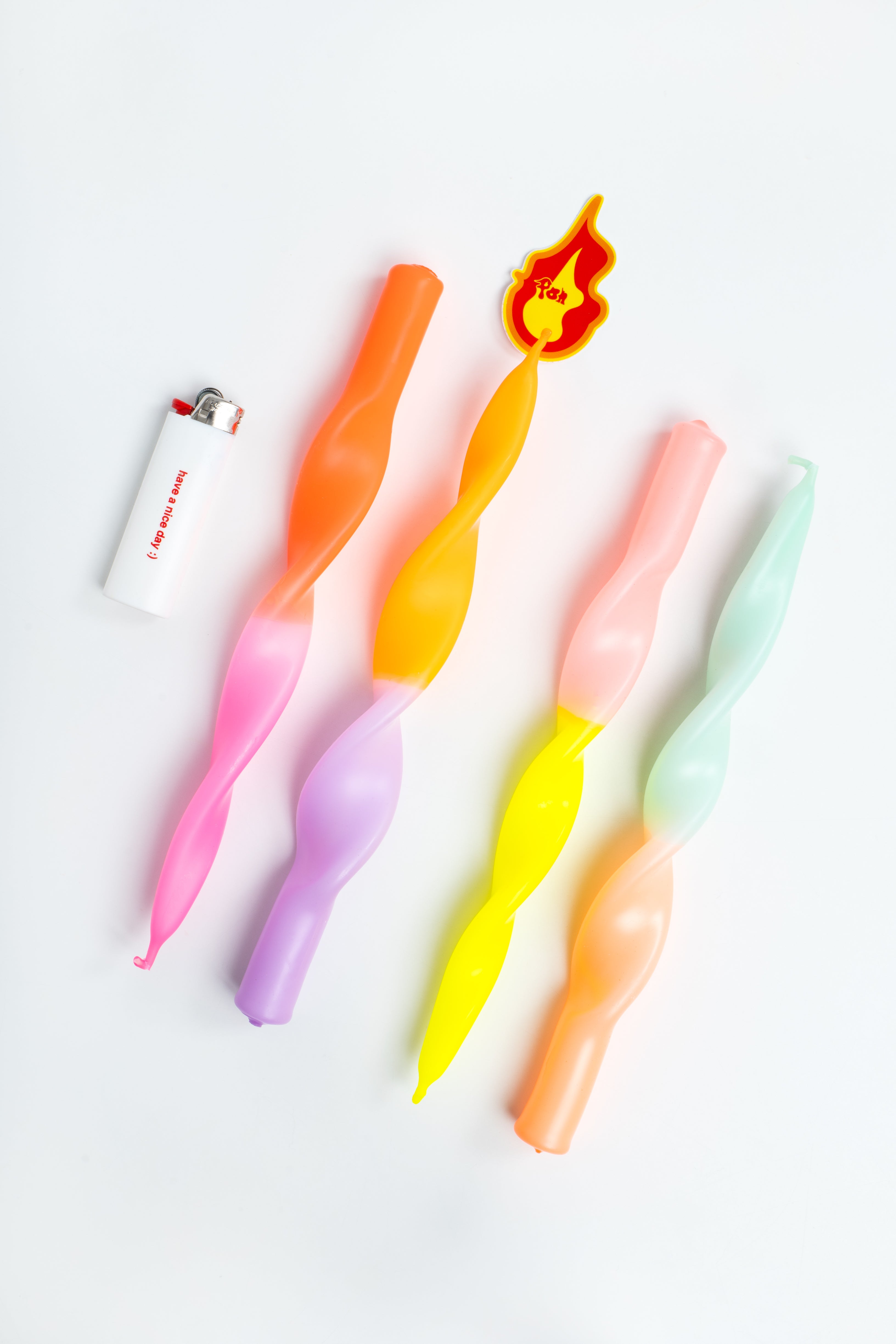 Dip Dye Curly Candle – Pon The Store