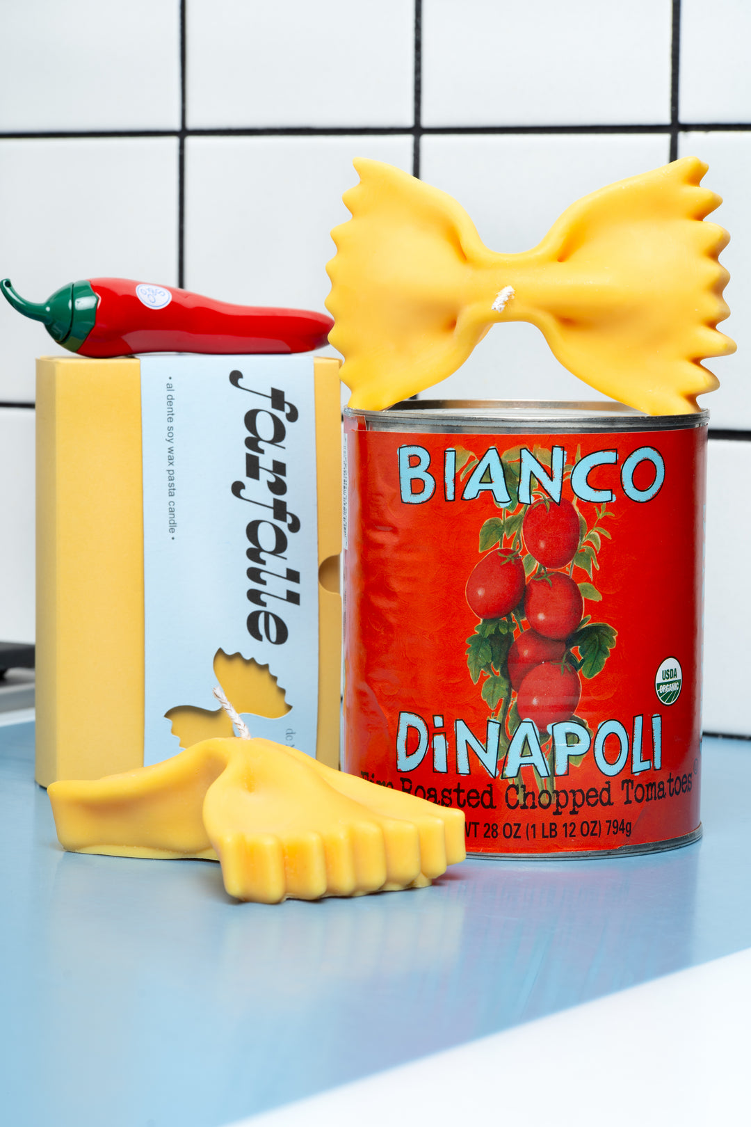 Farfalle Pasta Candle