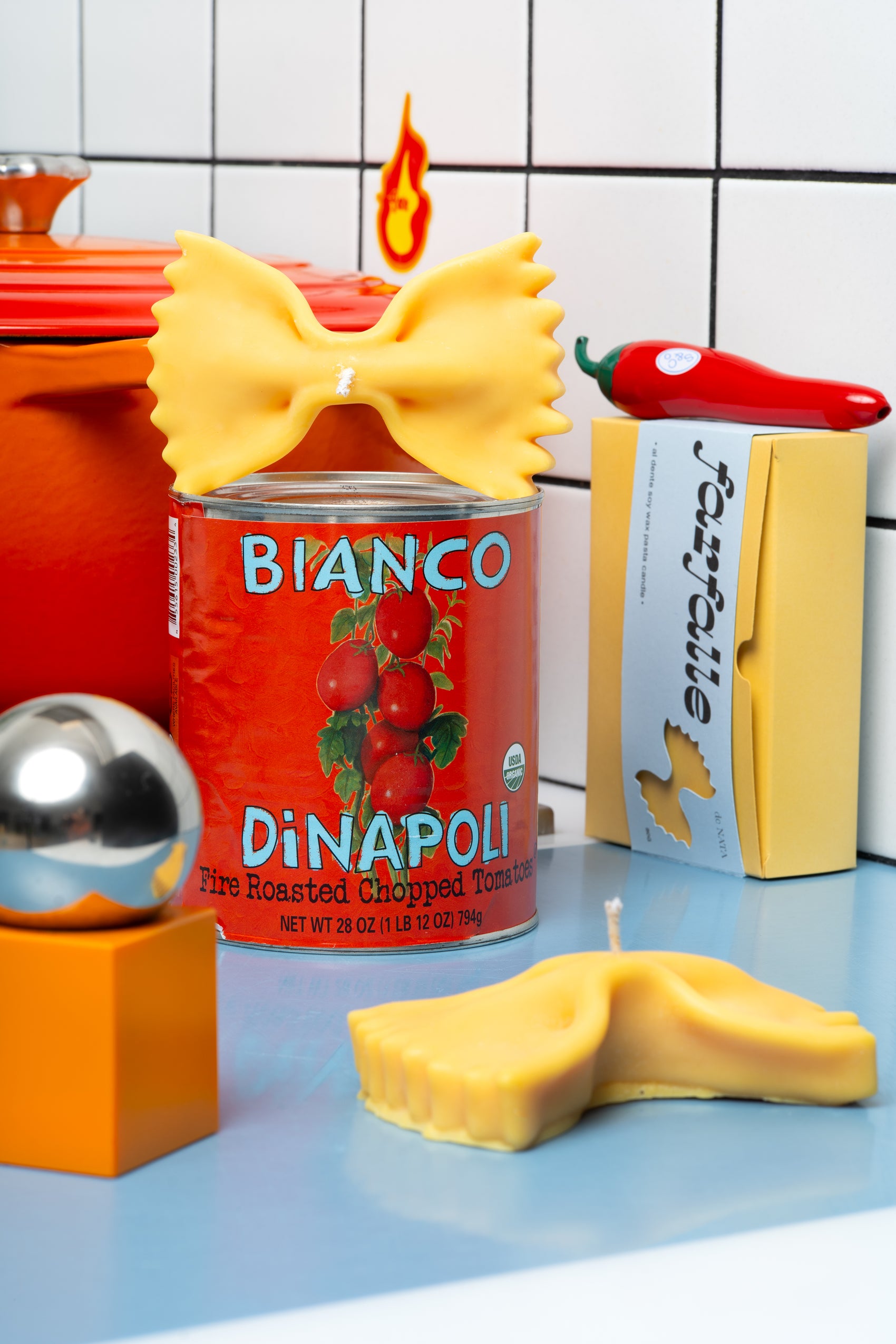 Farfalle Pasta Candle