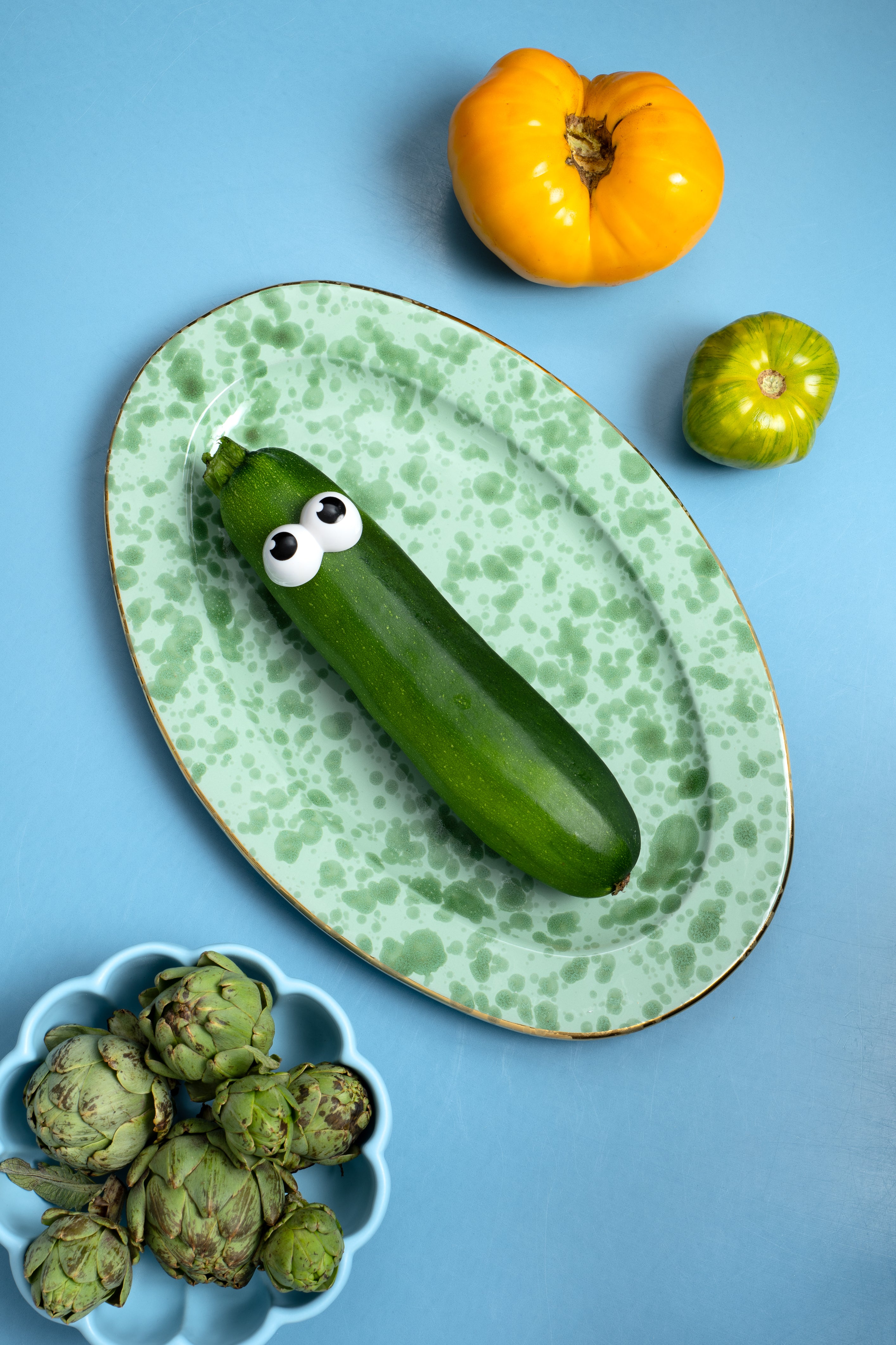 Green Serving Platter