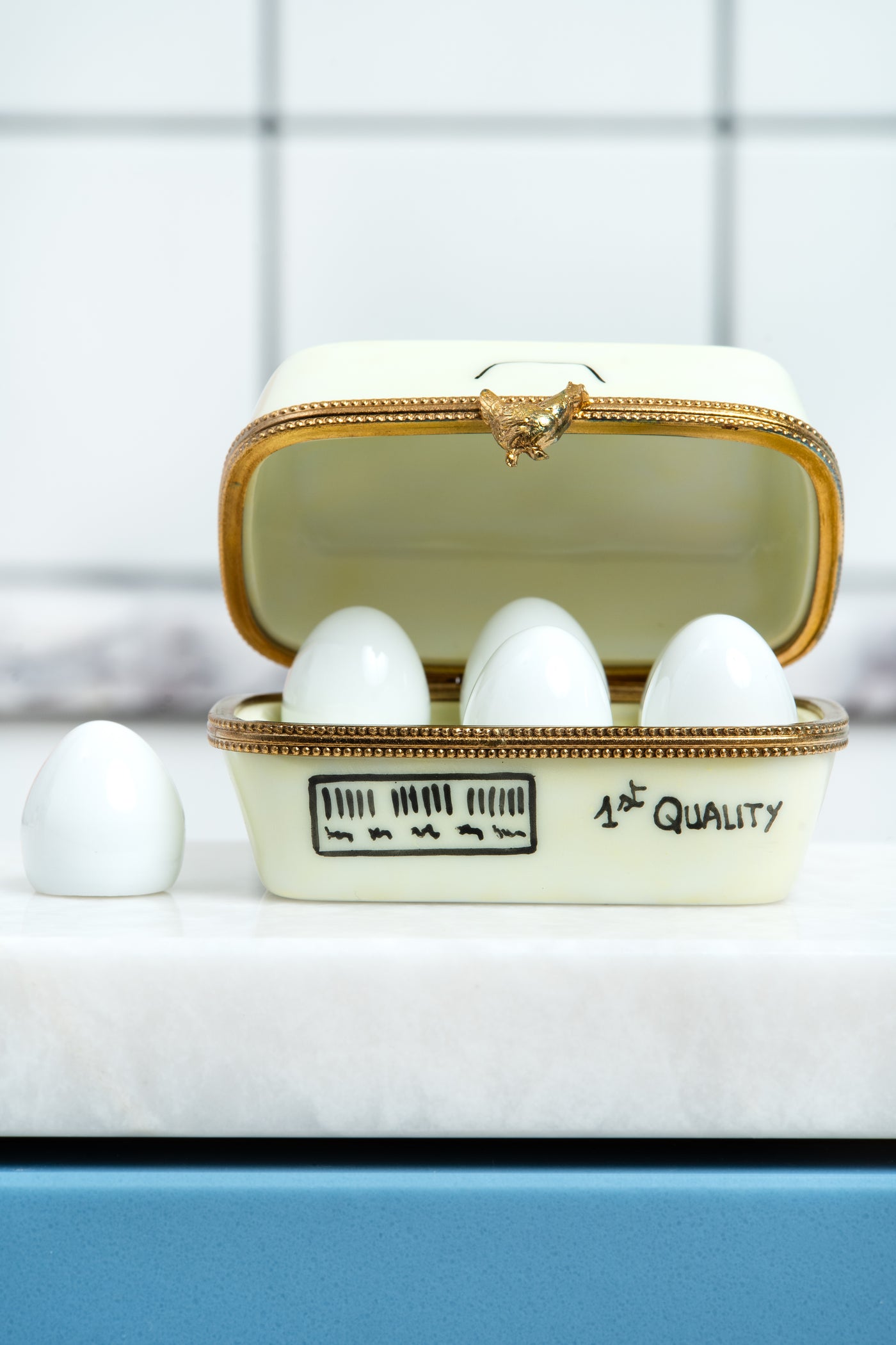 Eggs in Carton Limoges Box