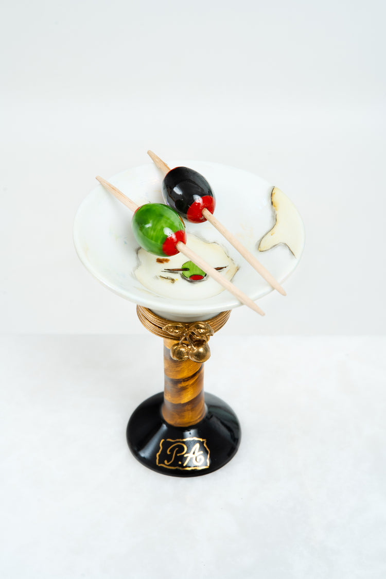Martini Glass Limoges Box